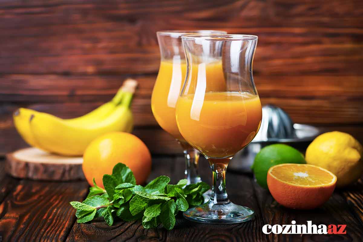 Suco de Laranja com Linhaça | Cozinha AZ